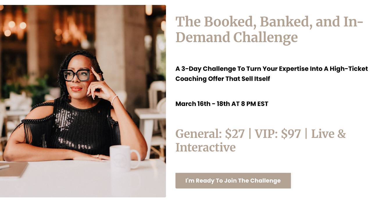 The Booked, Banked, and In-Demand Challenge