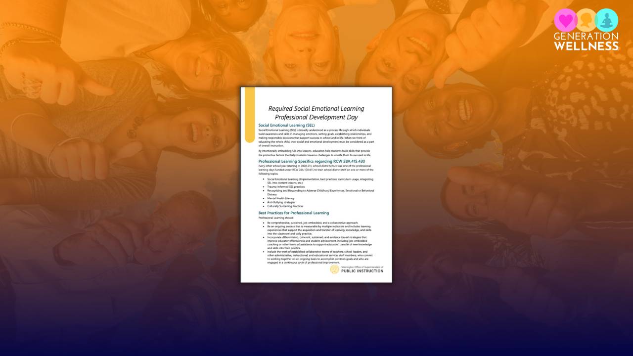 Why Washington's Required SEL Day Matters for 2024-2025