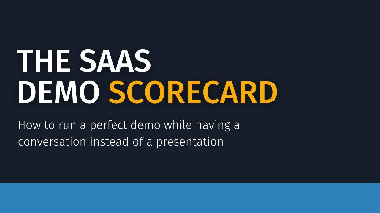 Saas Demo Scorecard