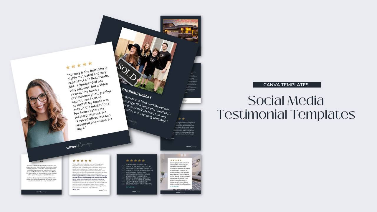 Free Social Media Testimonials Template | Real Estate Agents
