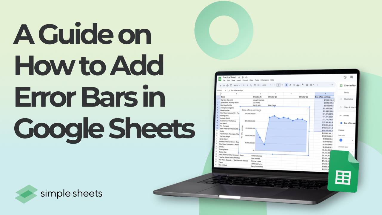 How To Add Error Bars in Google Sheets in 5 Easy Steps