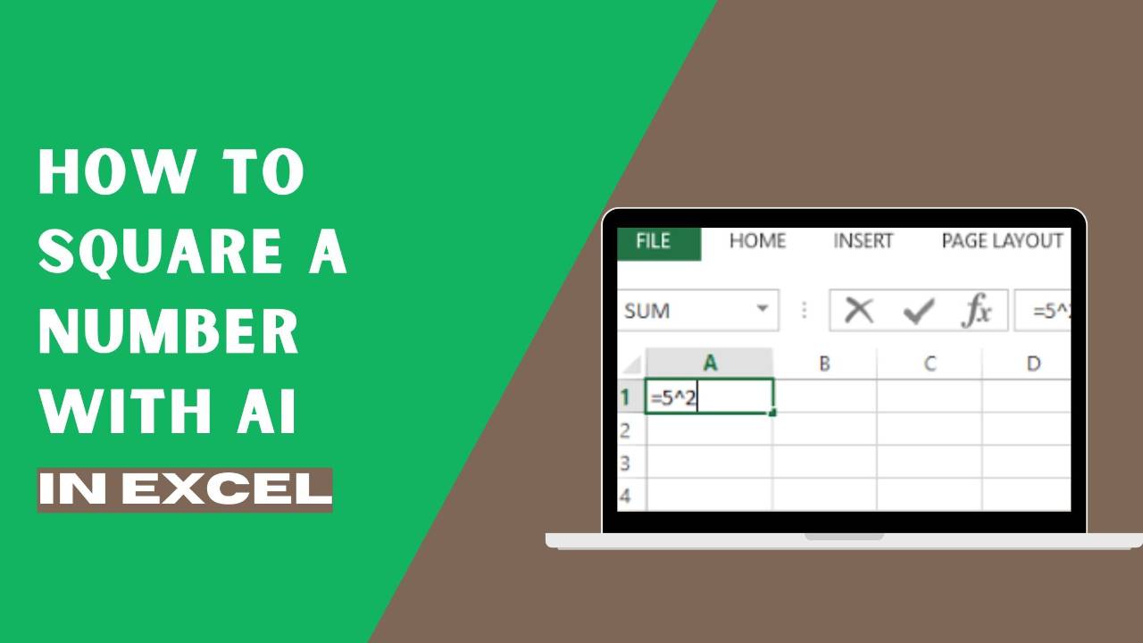 How To Square a Number in Excel With AI