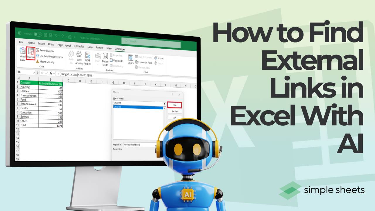 How To Find External Links in Excel Faster With AI