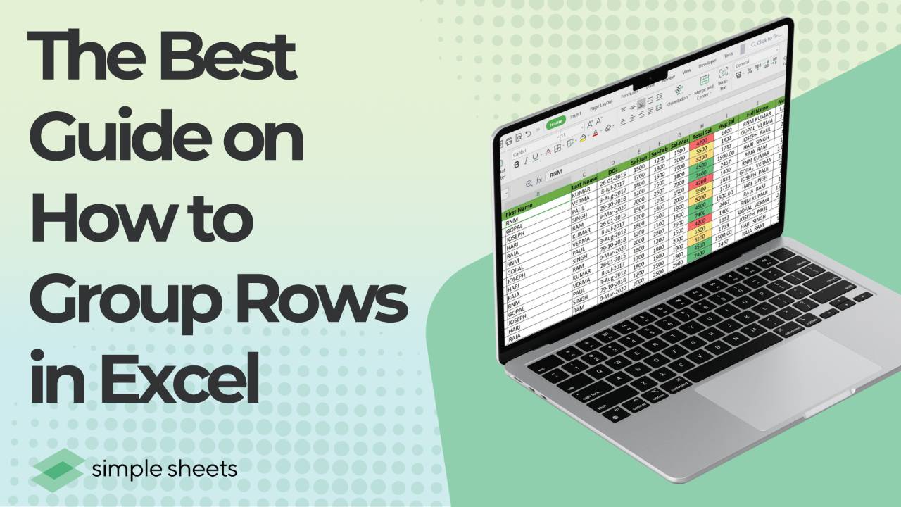 How To Group Rows in Excel (+ Collapsing & Expanding)