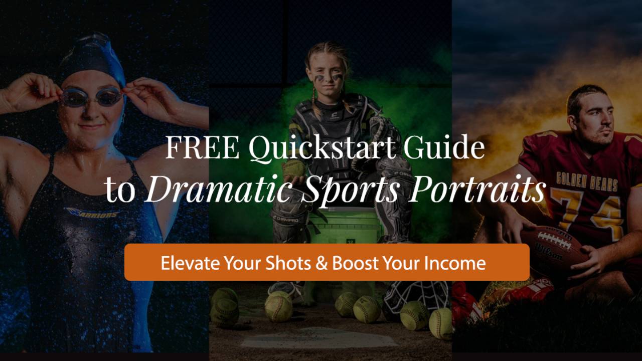 FREE Quickstart Guide to Dramatic Sports Portraits