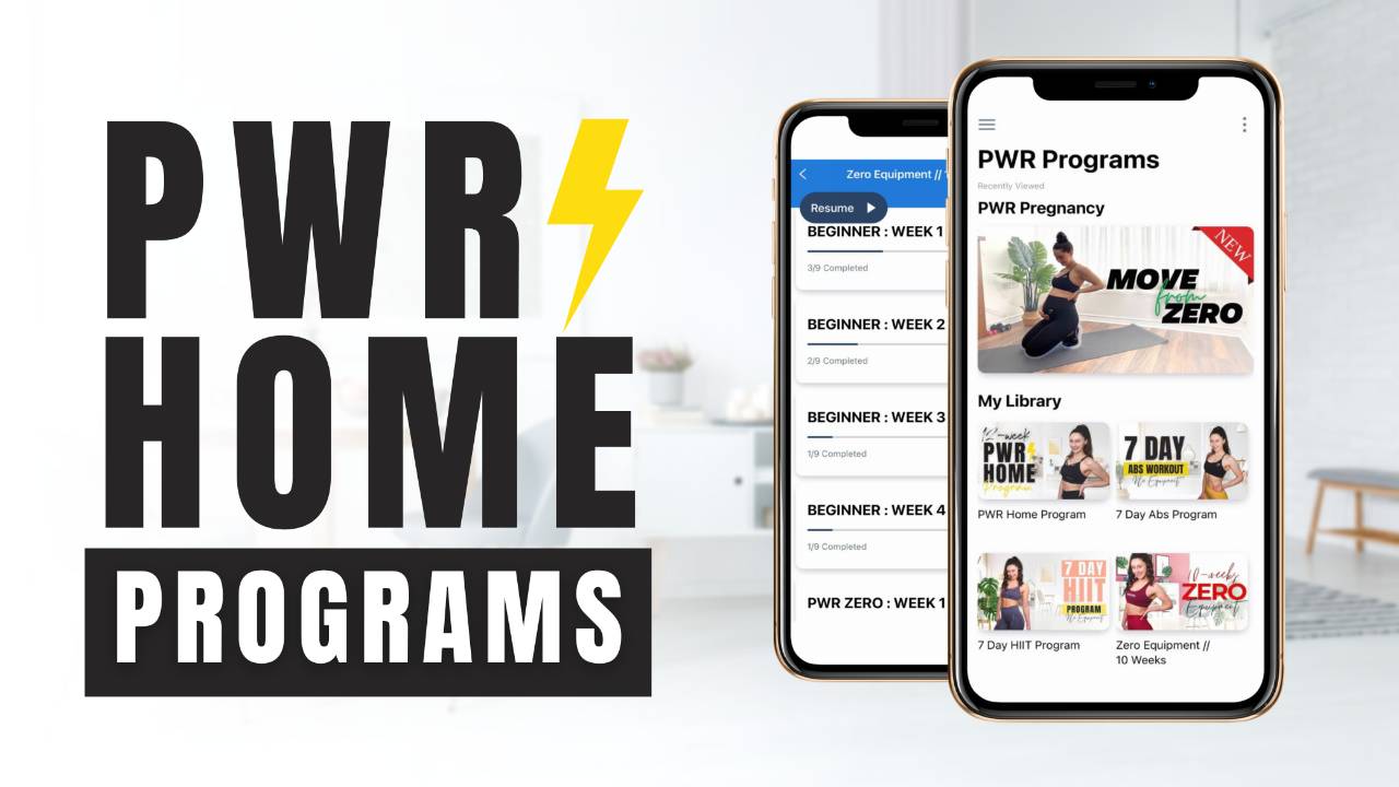 PWR Programs - Workout Anywhere, Anytime!