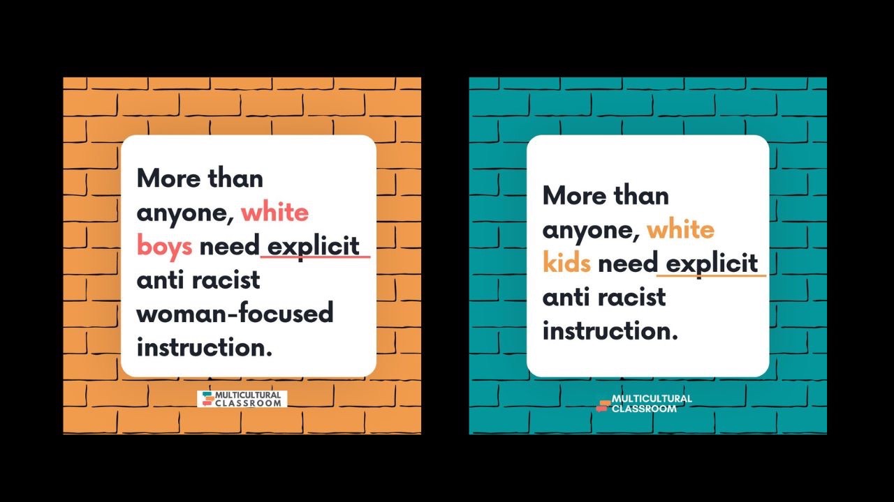 More than anyone, white kids need anti racist instruction