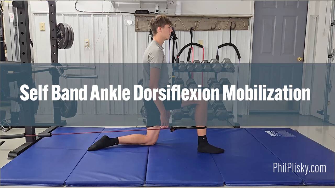 Self Band Ankle Dorsiflexion Mobilization