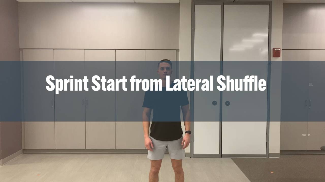 Sprint Start from Lateral Shuffle