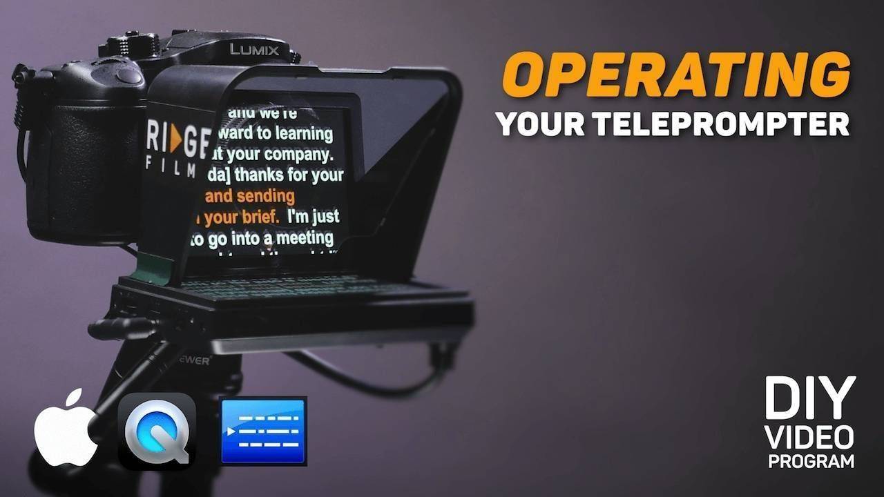 How to Operate Your Teleprompter with the DIY Desktop Studio on Mac