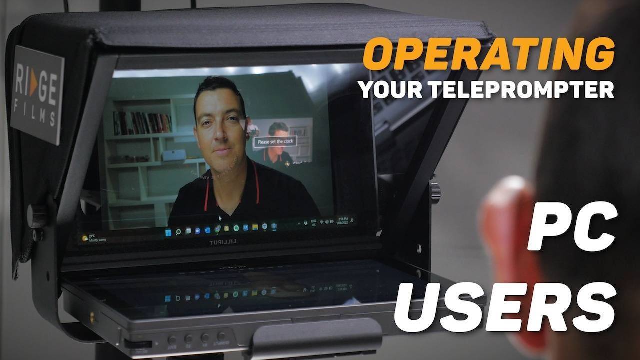 How to Operate Your Teleprompter with the DIY Desktop Studio on PC