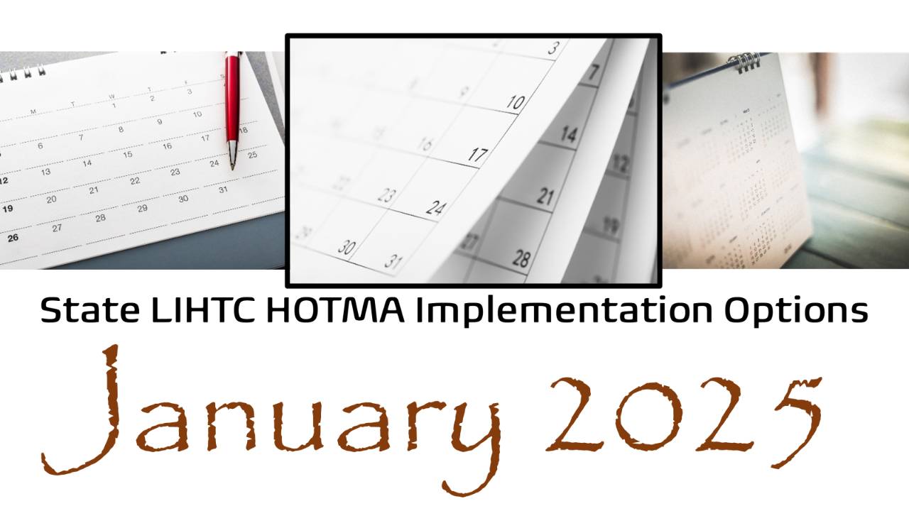 Update on LIHTC HOTMA Implementation