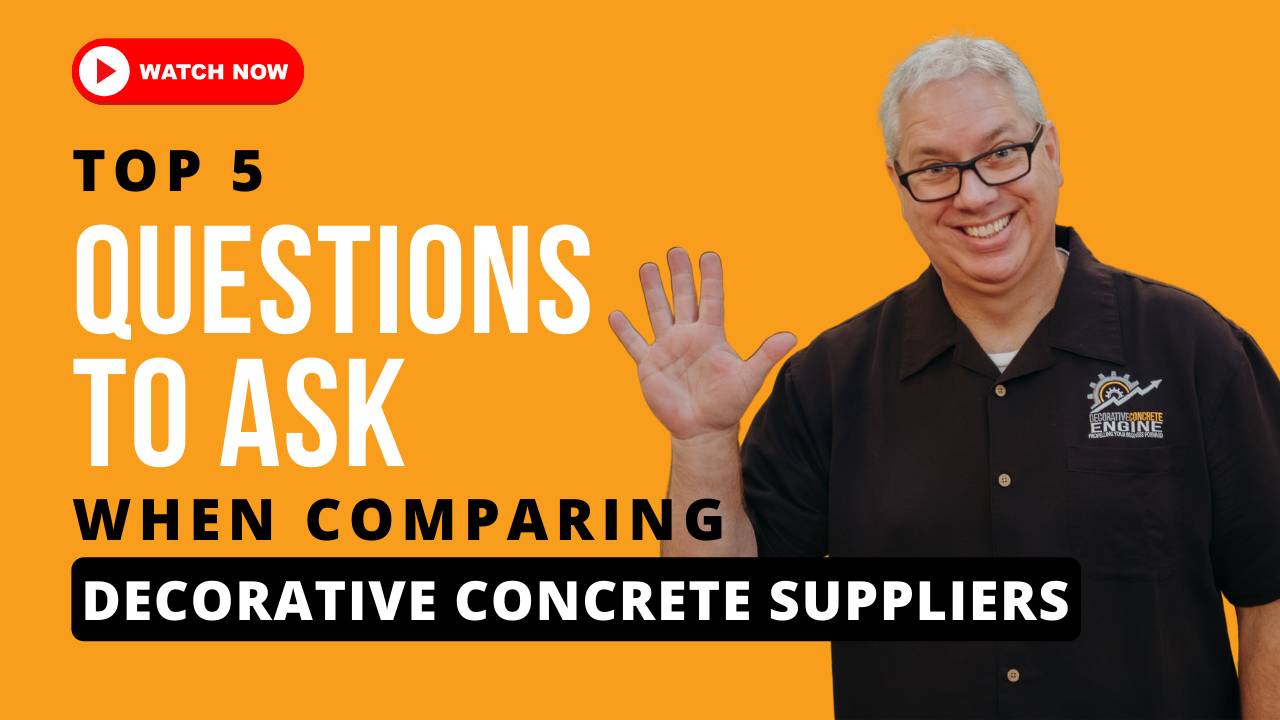 Top 5 Questions to Ask When Comparing Decorative Concrete Suppliers
