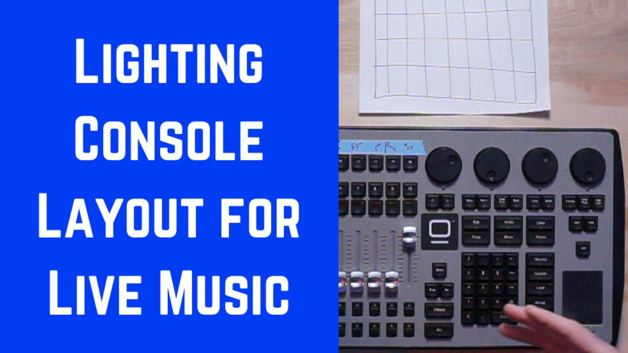 Lighting Console Layout for Live Music