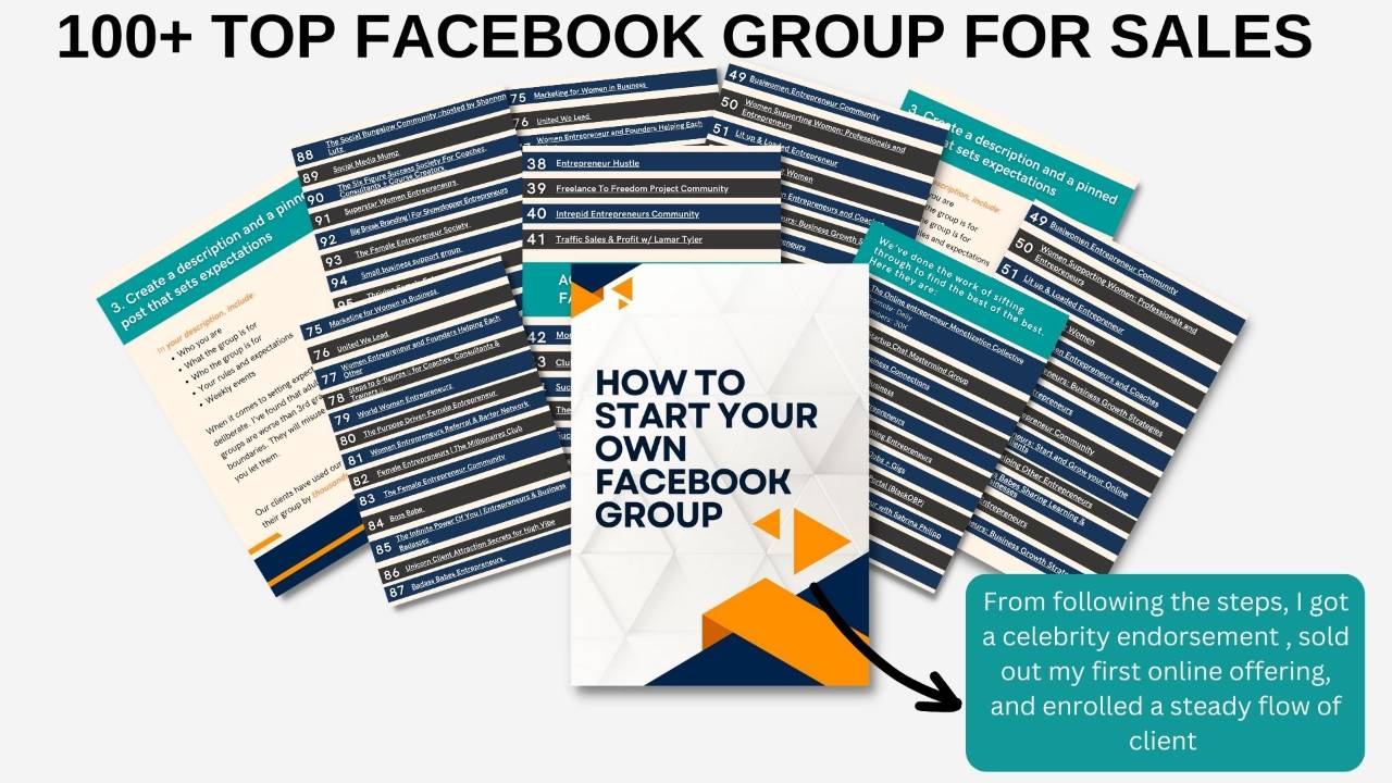 100+ Facebook Groups That Made Us $1M