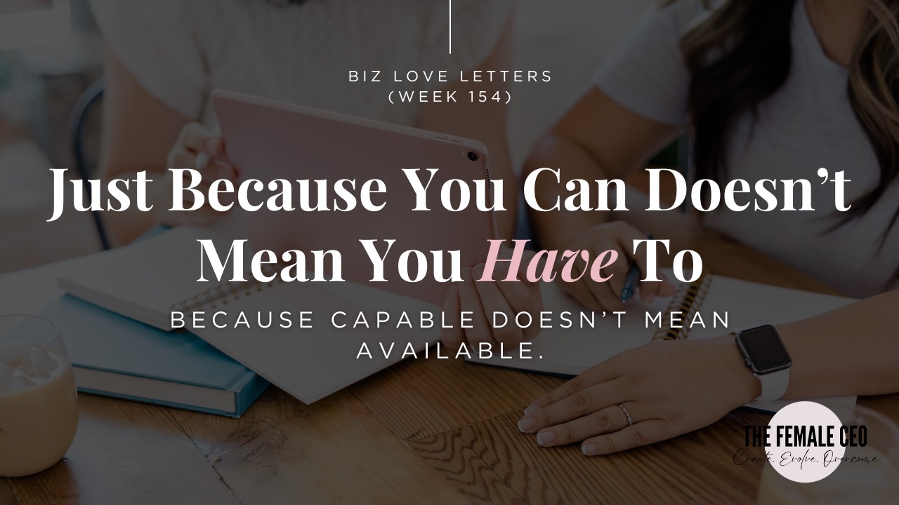 Just Because You Can, Doesn't Mean You Have To