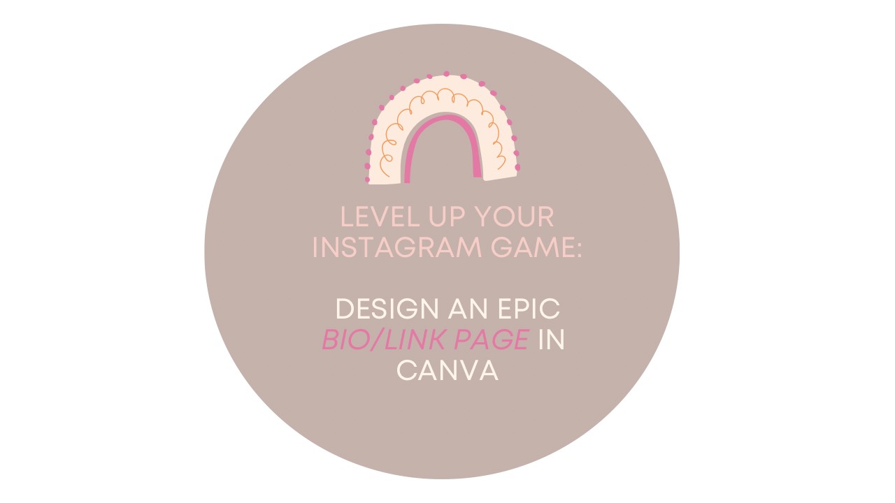 How to creat an Epic Bio/Link Page in Canva! 🎉📸💫