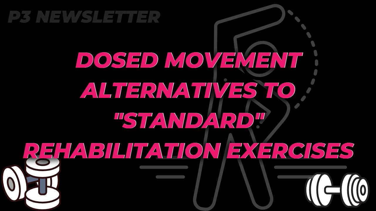 Movement Alternatives to "Standard" Rehabilitation Exercises.