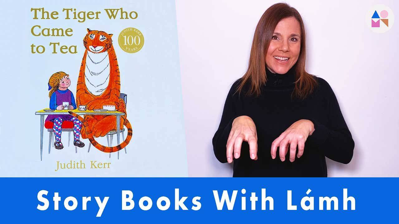 The Tiger Who Came To Tea (With Lámh Signs)