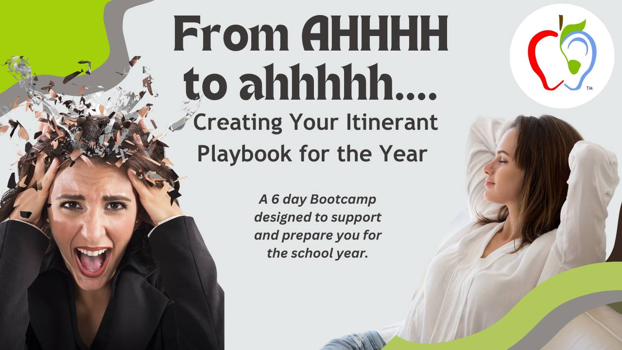From AHHH to ahhh: Creating Your Itinerant Playbook for the Year