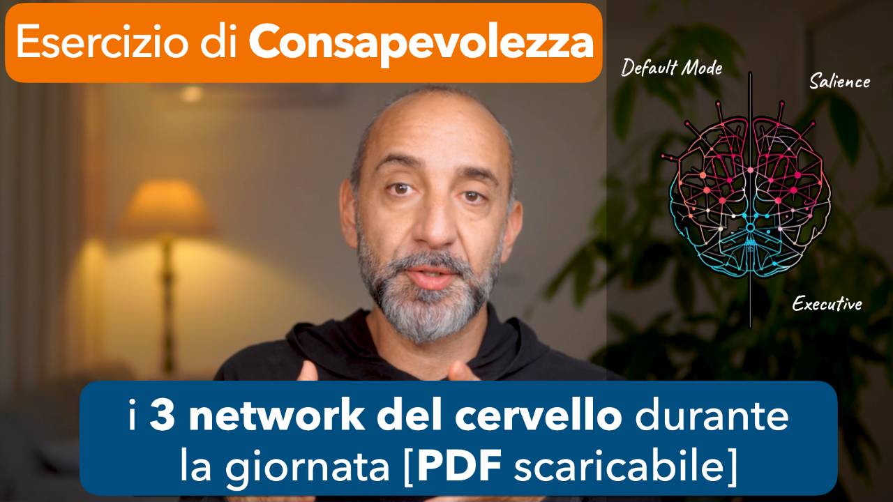 Esercizio di Consapevolezza: 3 brain networks durante il giorno [PDF]