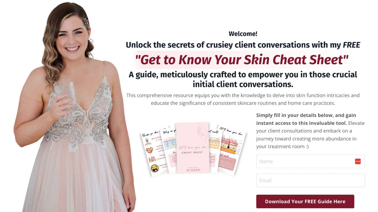 GET TO KNOW YOUR SKIN CHEAT SHEET By Alanna Douglas