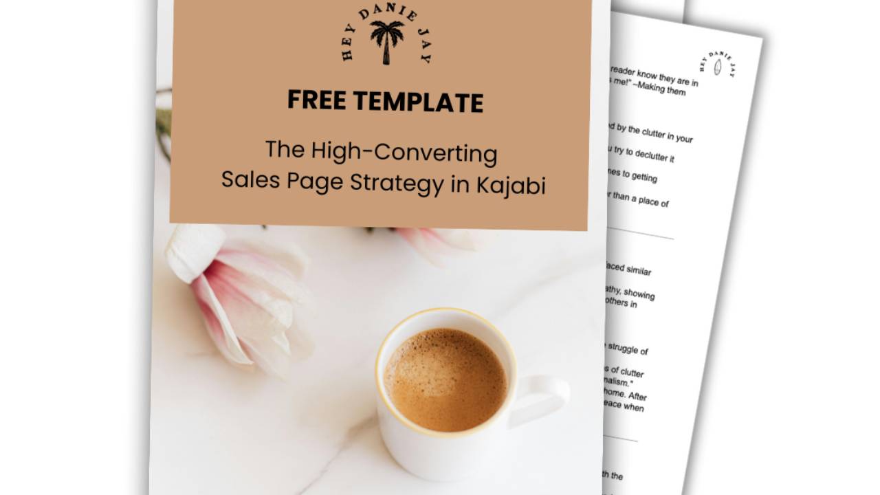 High Converting Sales Page Template