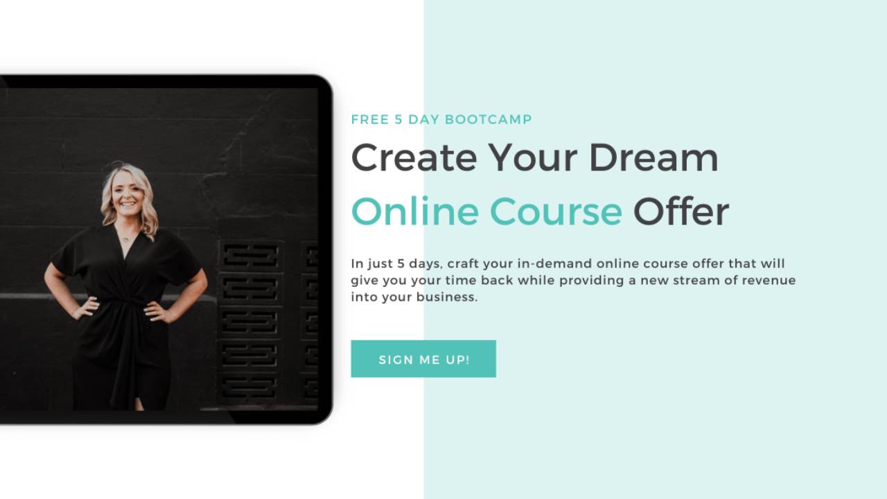 Create Your Dream Online Course Offer in Just 5 Days