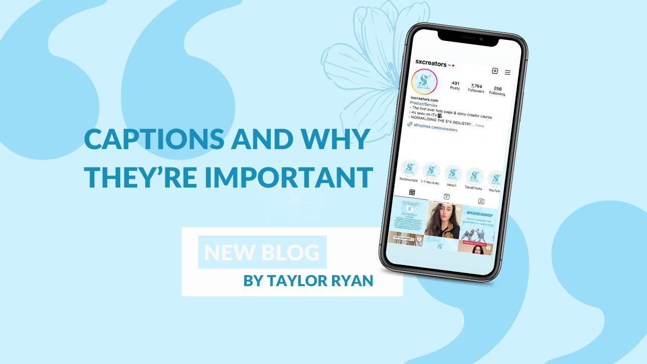 Captions and why they're important