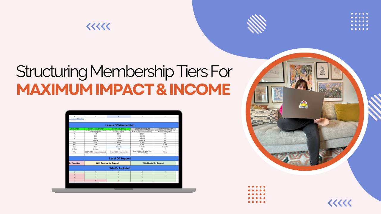 Structuring Your Membership Tiers for Maximum Impact and Income