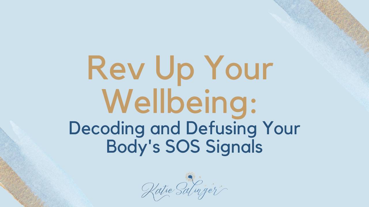 Rev Up Your Wellbeing: Decoding and Defusing Your Body's SOS Signals