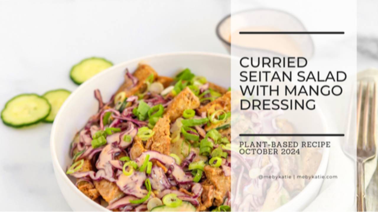 Curried Seitan Salad with Mango Dressing