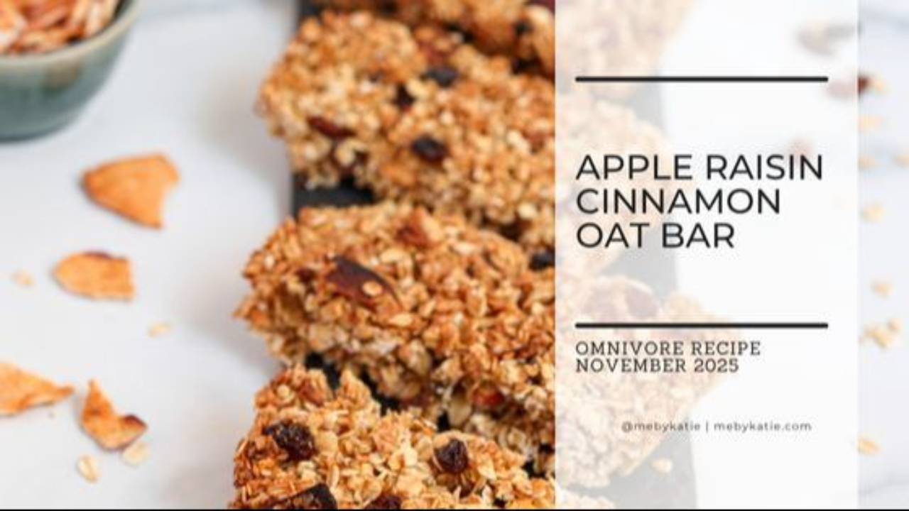 Apple Raisin Cinnamon Oat Bar