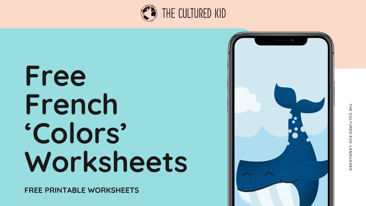 Free Printable - French for Kids Colors Worksheet
