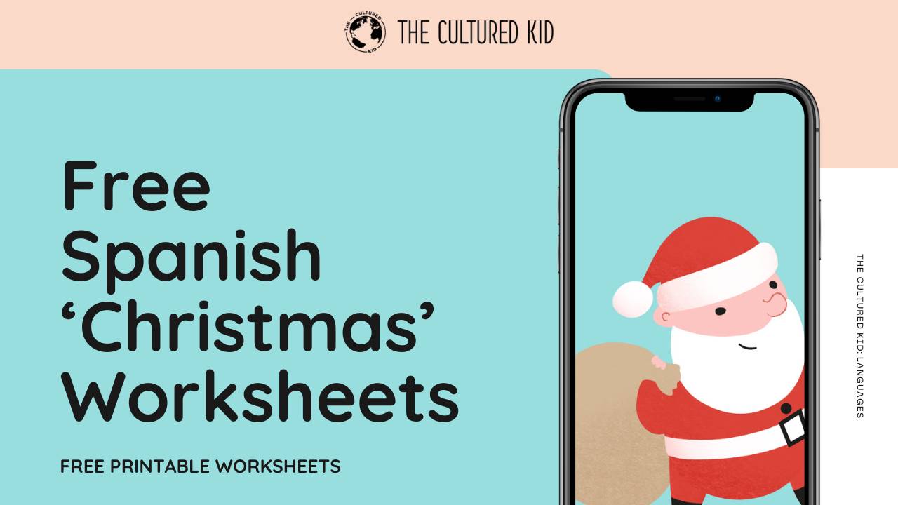 Free Printable - Spanish for Kids Christmas Worksheet
