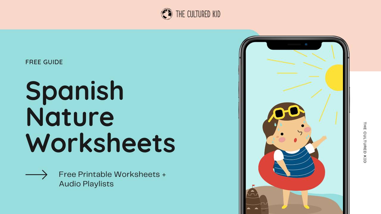 Free Printable - Spanish for Kids Nature Worksheet