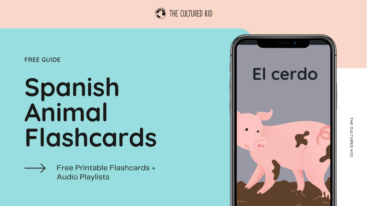Free Printable - Spanish Animals Flashcards