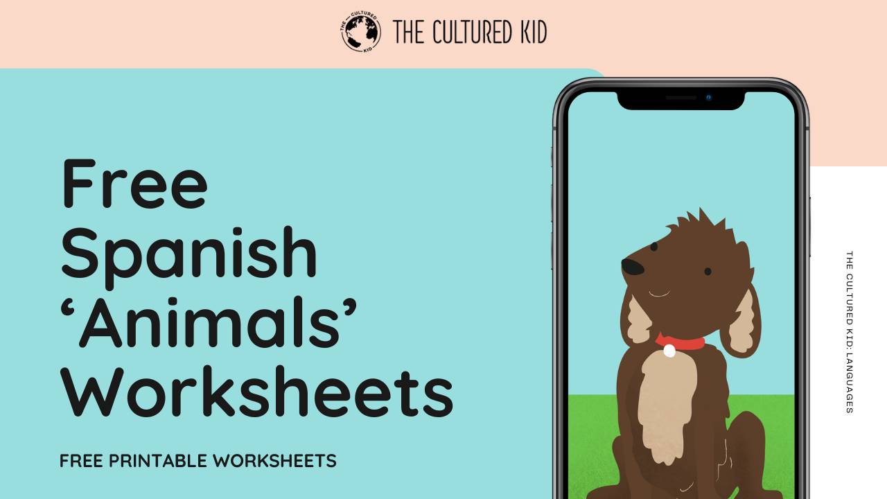 Free Printable - Spanish for Kids Animals Worksheet