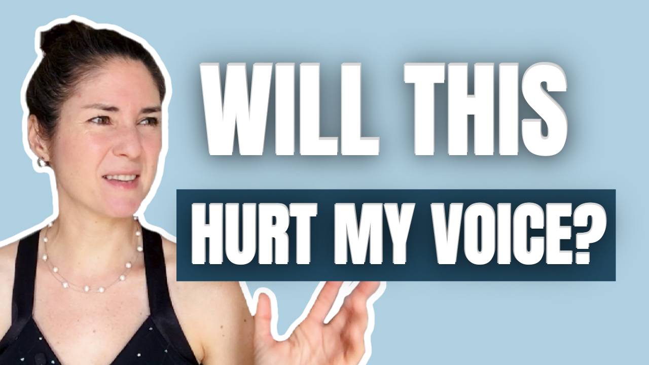Will I hurt my voice by putting too much pressure?