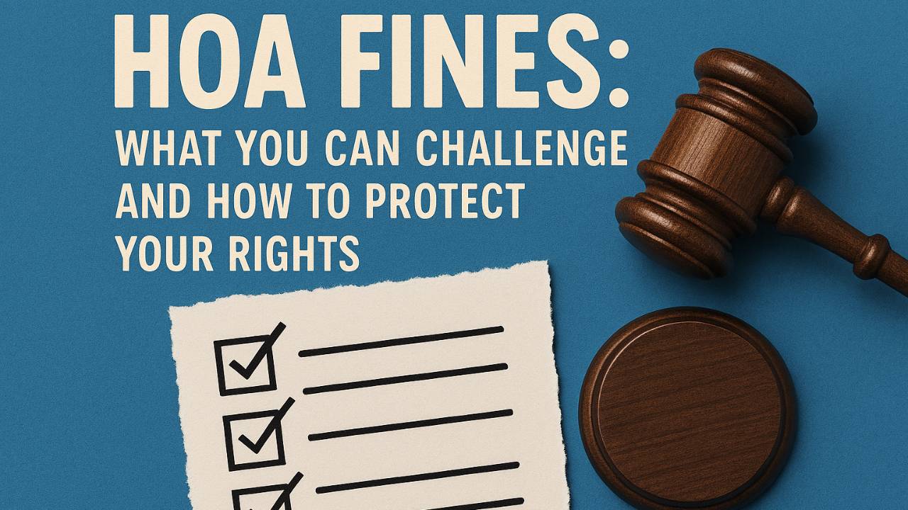 HOA Fines: What You Can Challenge and How to Protect Your Rights