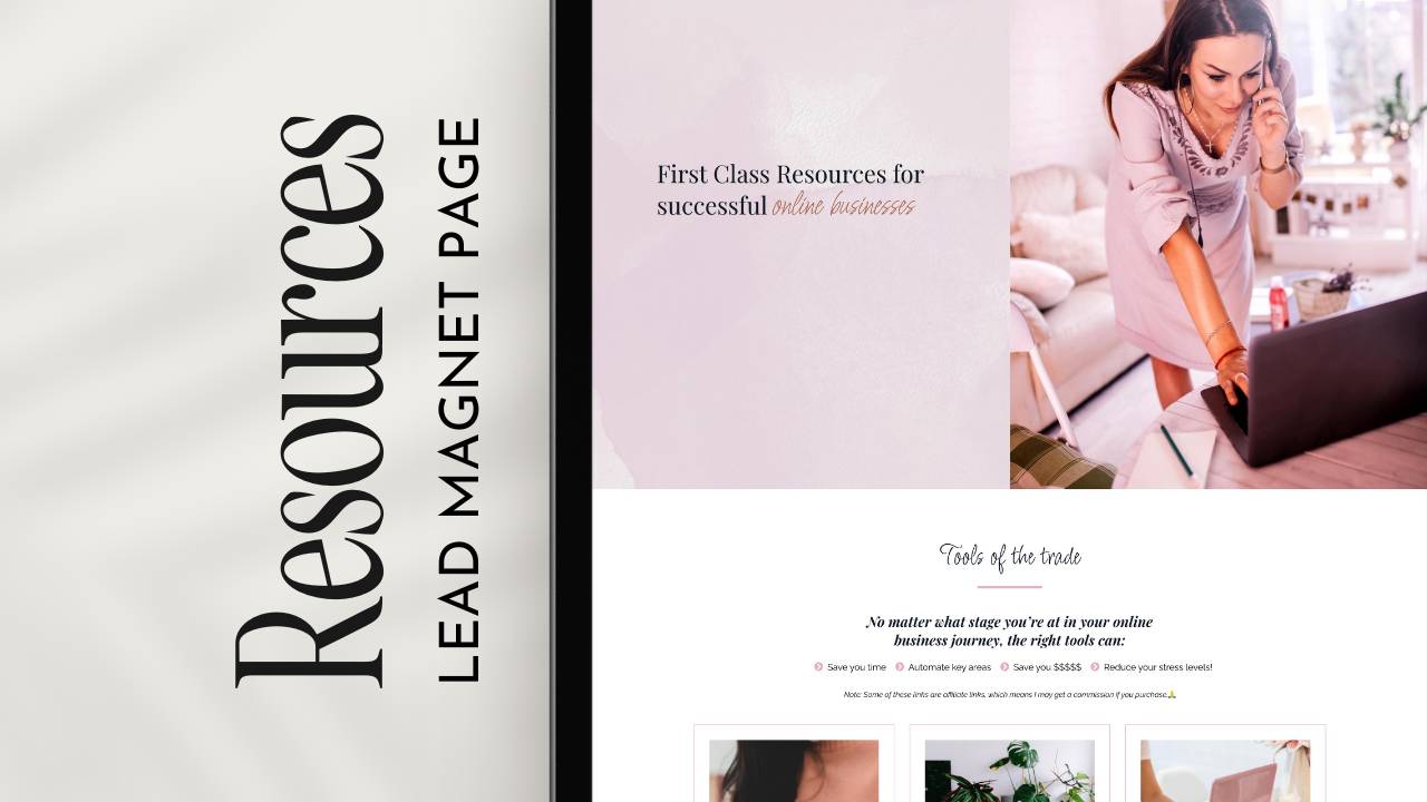 Kajabi Resources Page Templates For Sale | Kajabi Designer Templates