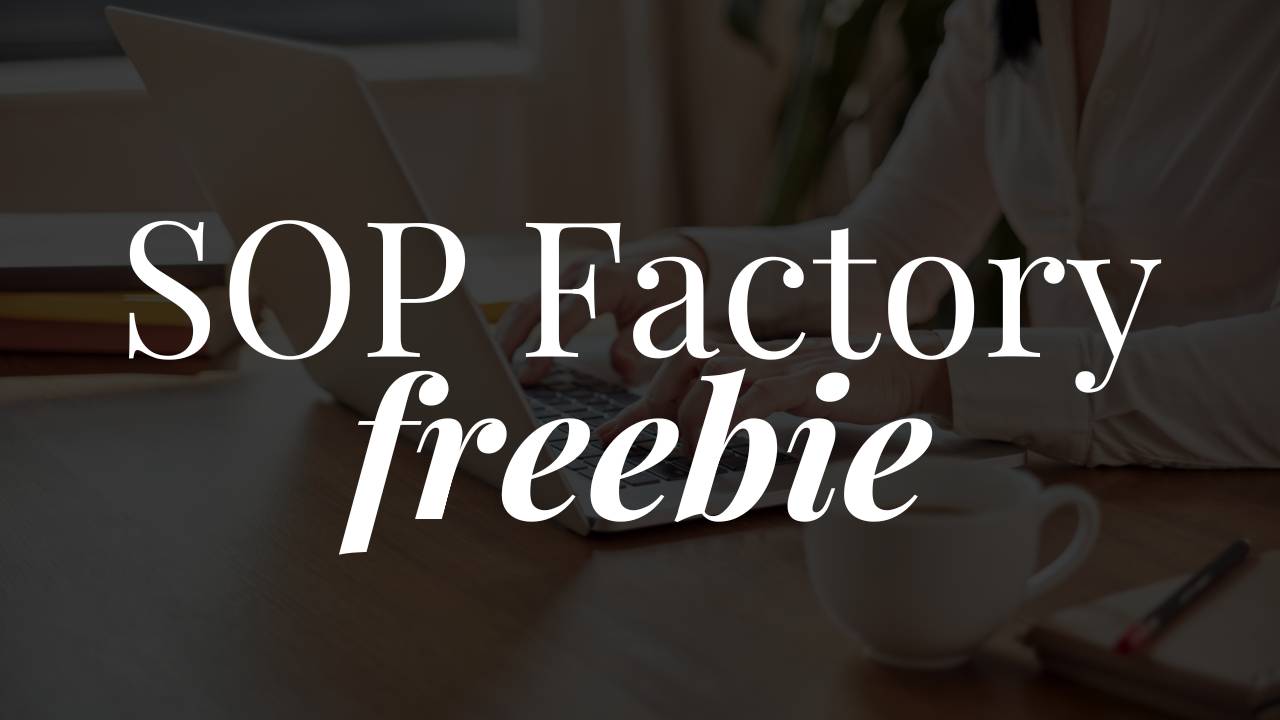 SOP Factory | Freebie