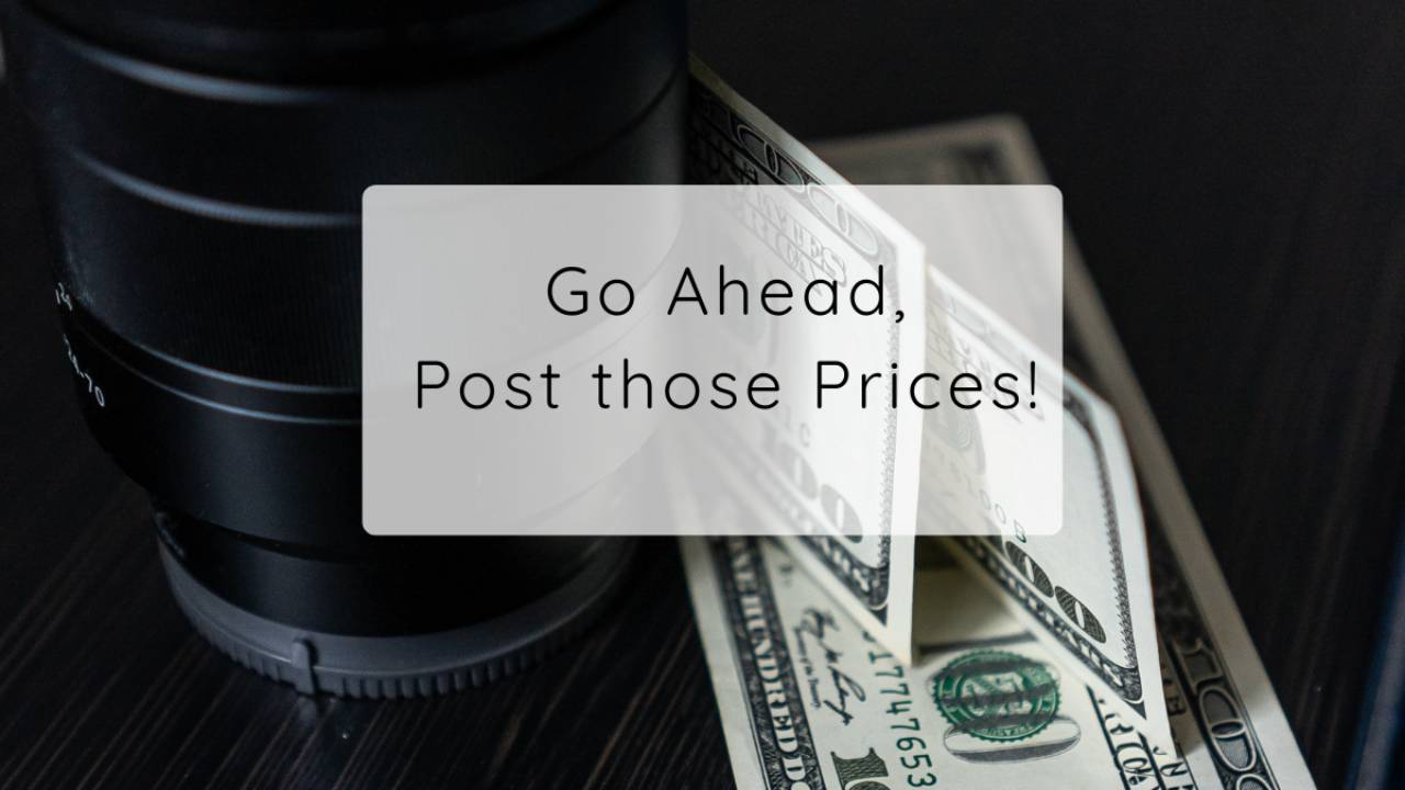 Go ahead, post your prices