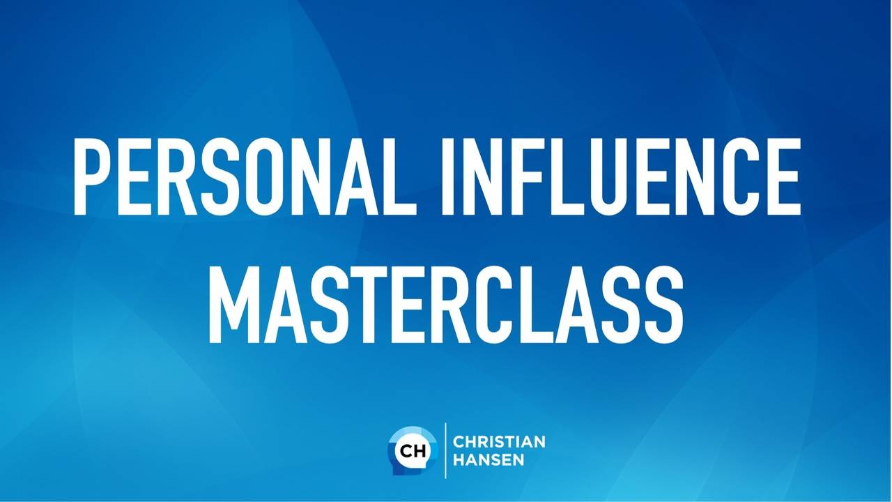 The Personal Influence Masterclass Training