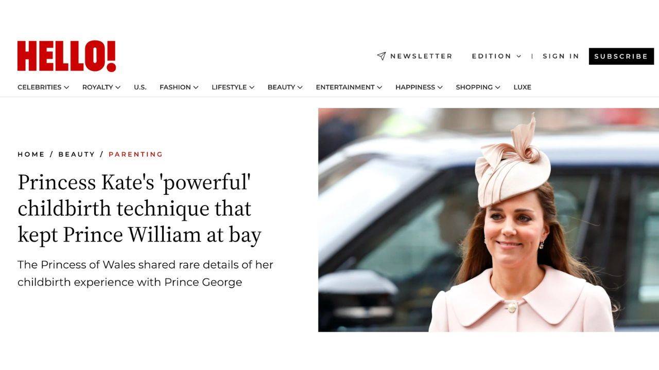 Princess Kate's 'powerful' childbirth technique - Hello Magazine