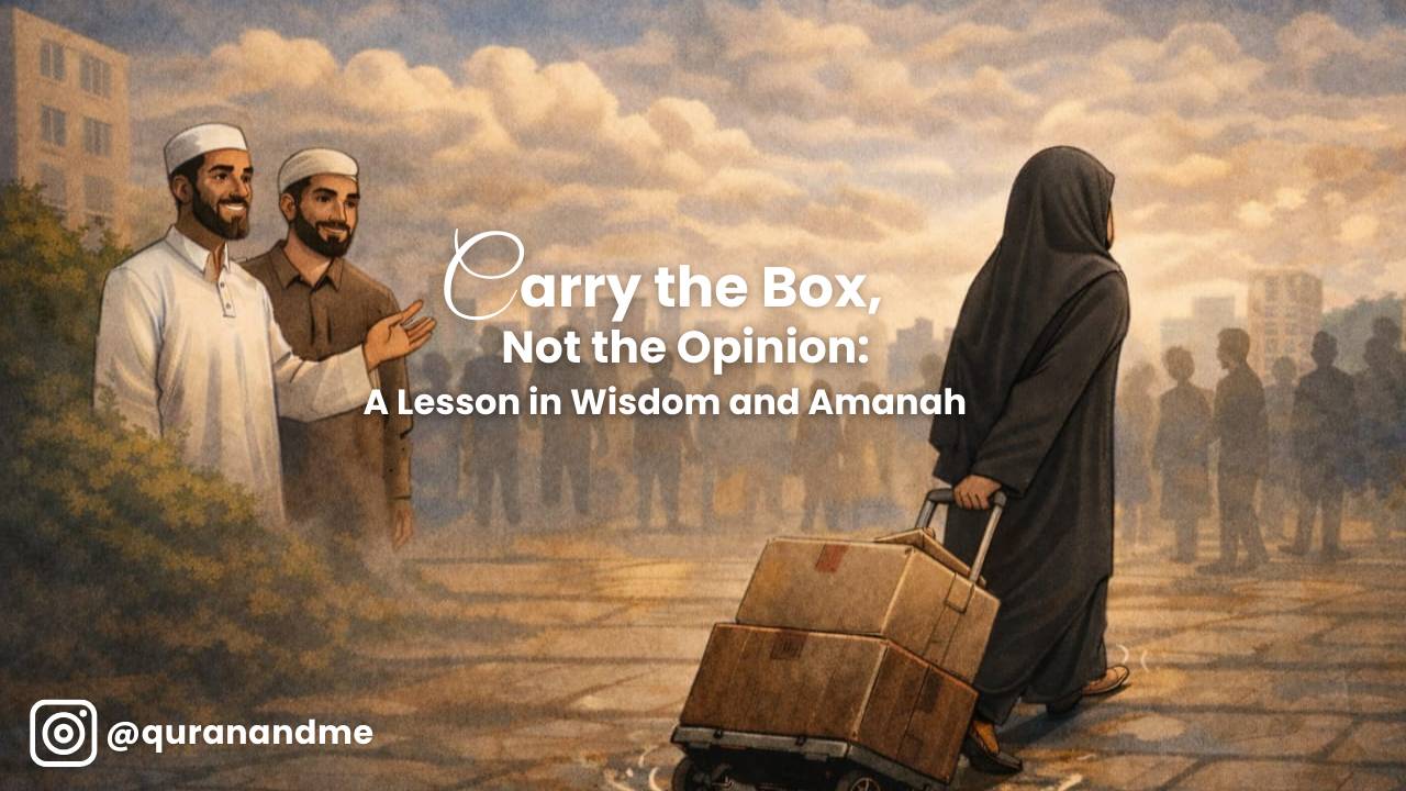 Carry the Box, Not the Opinion: A Lesson in Wisdom and Amanah