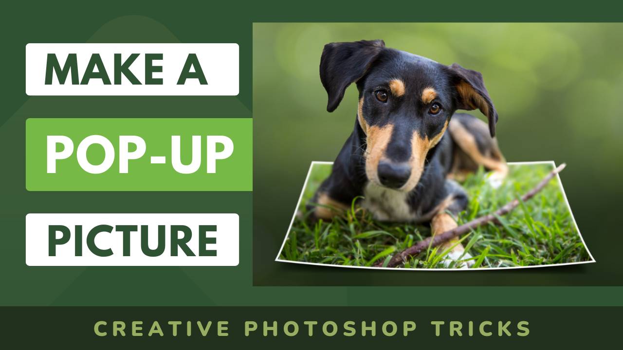 Pop up 3D photo effect: Creative Photoshop project