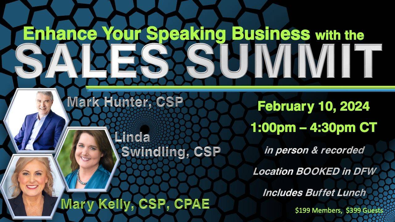 Sales Summit 2024 with Mark Hunter, Linda Swindling, Mary Kelly