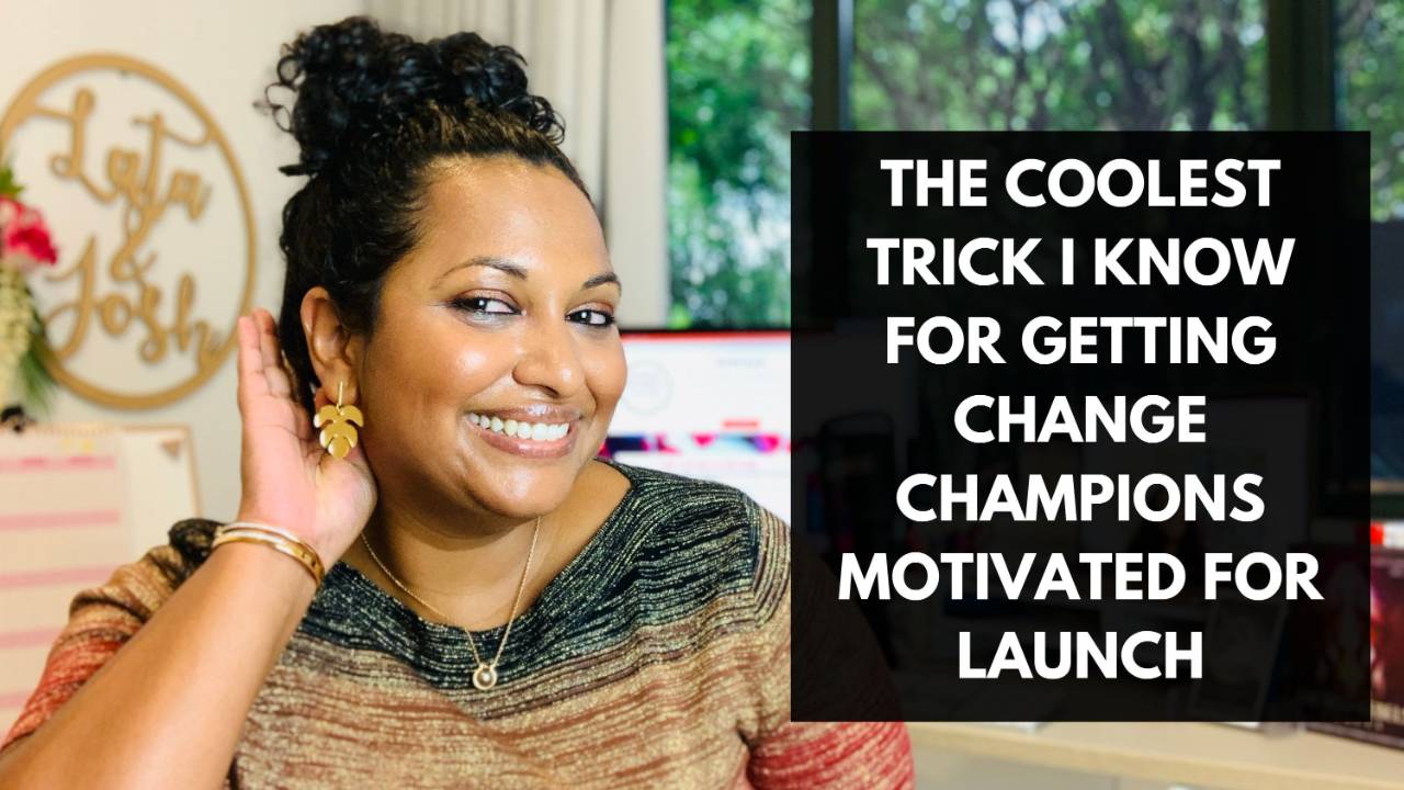 Blog - The coolest trick for getting Change Champions motivated