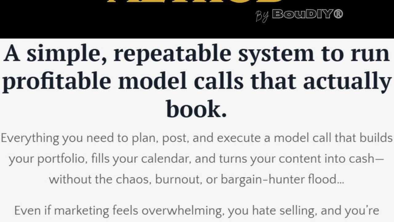 BouDIY® Model Call Method